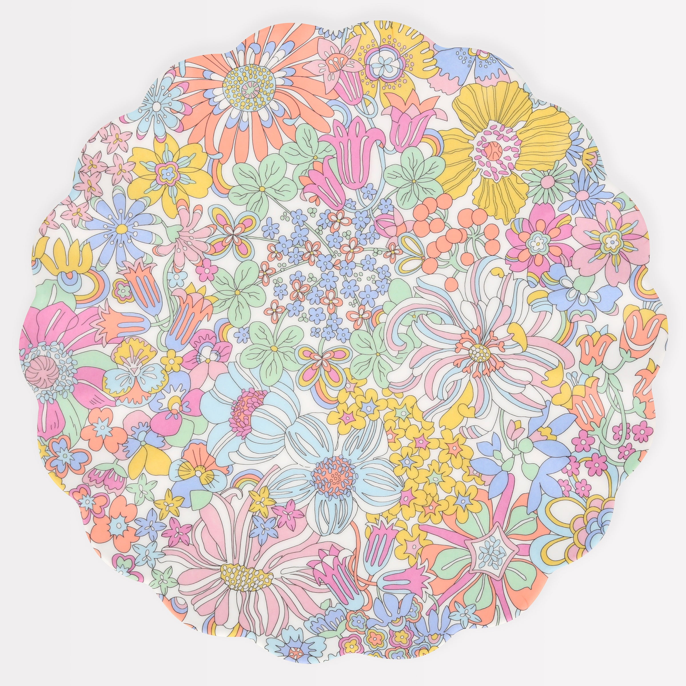 Colourful Floral Plate – Meri Meri UK